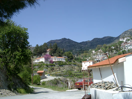 The Village Agros in the Troodos Mountains, Cyprus
